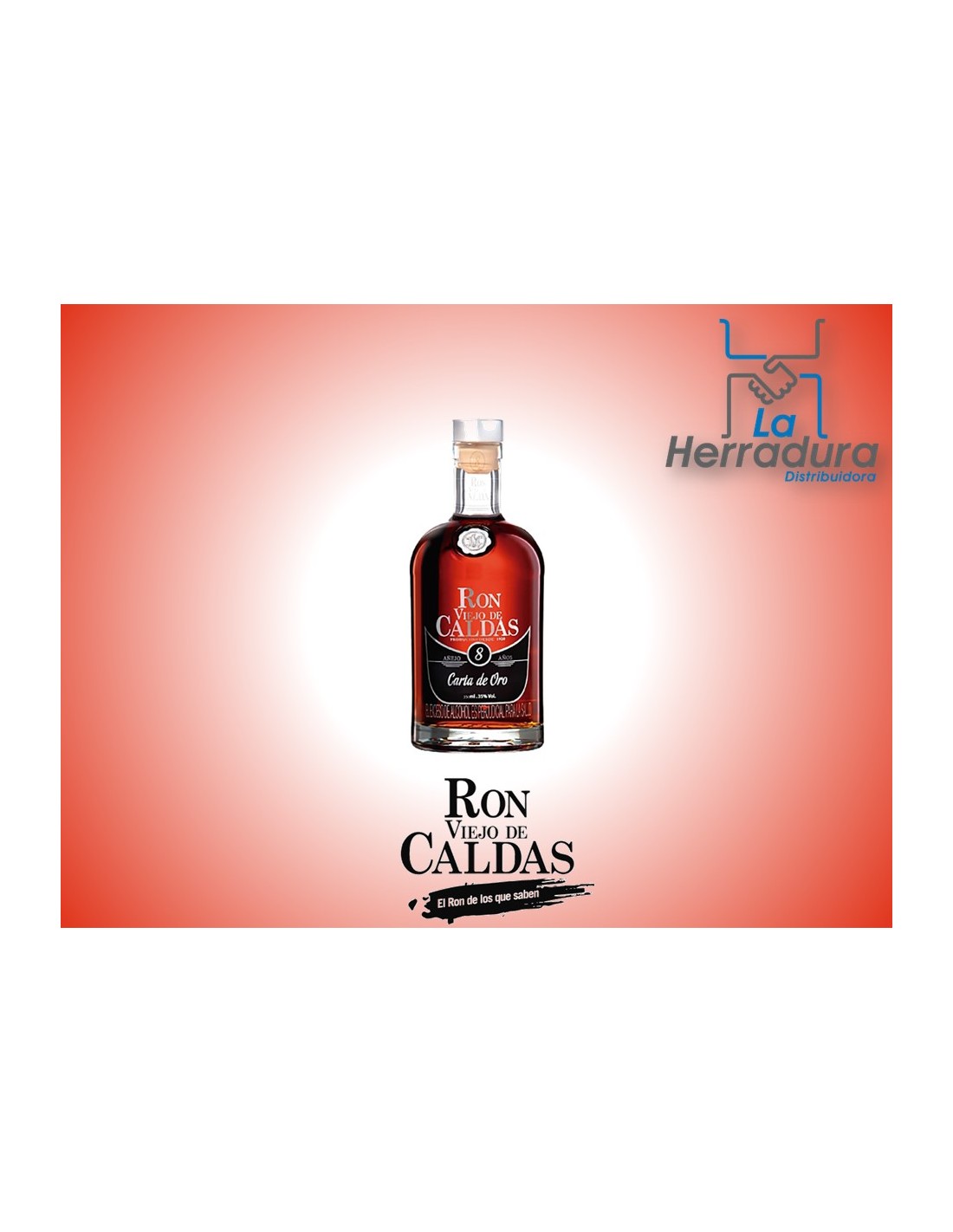 RON 8 AÑOS CARTA DE ORO x 375