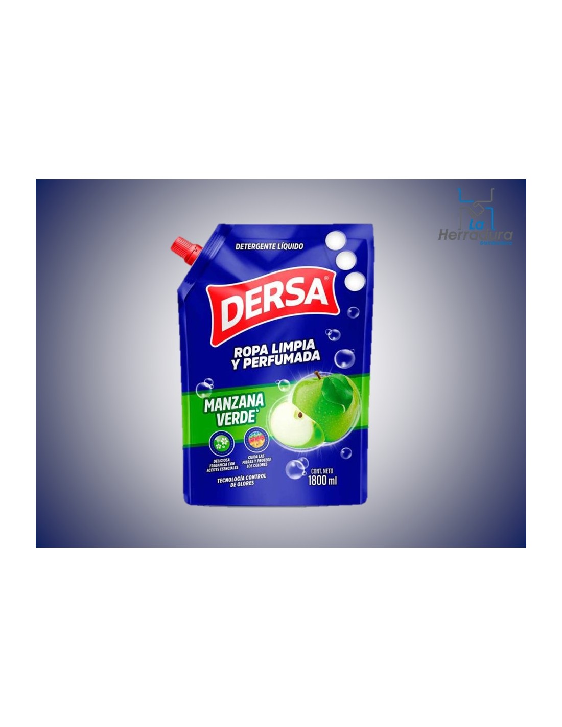 DETERGENTE DERSA LIQ+MANZANA X1800ML