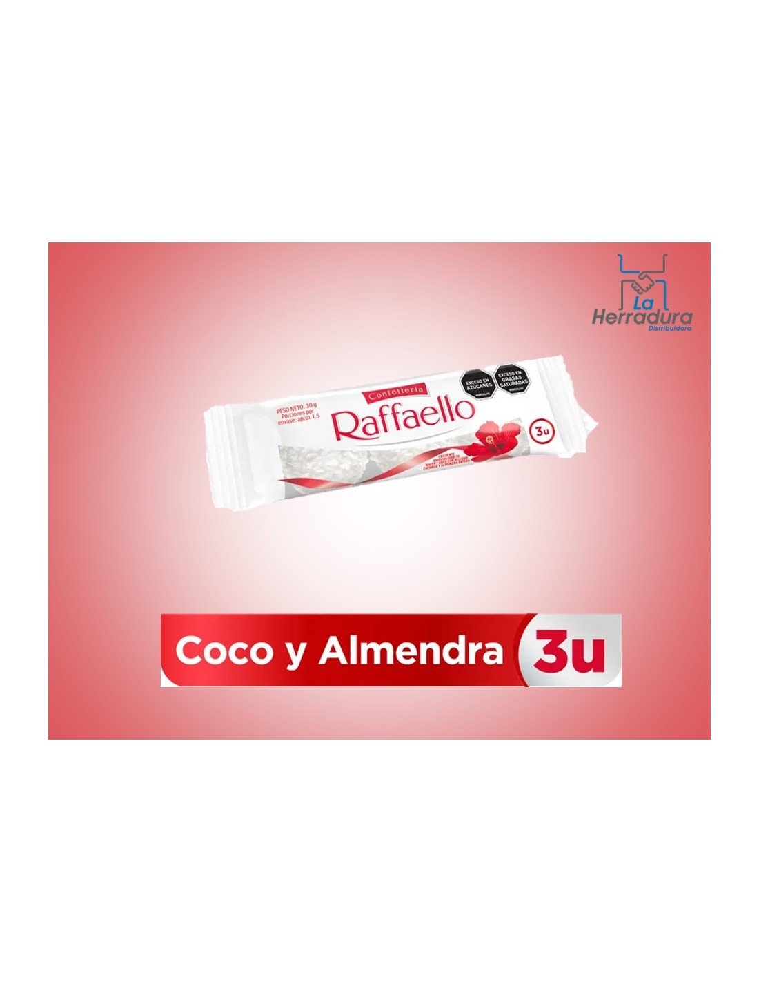 CHOCOLATE RAFFAELLO COCO x 3 UND