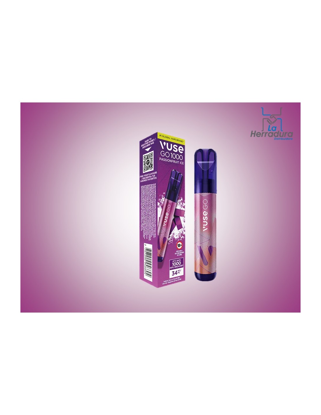 VAPER VUSE GO PASSION FRUIT X1000 PUFFS